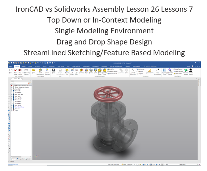 IronCAD vs Solidworks Assembly Lesson 26 Lesson 7 – TECH-NET, INC