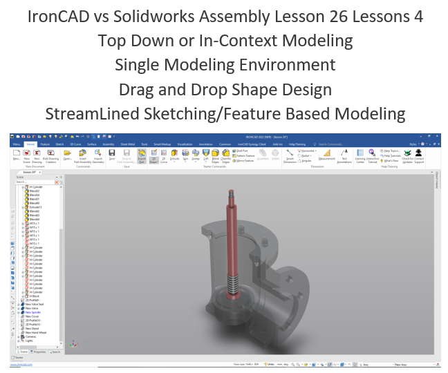 IronCAD vs Solidworks Assembly Lesson 26 Lesson 4 – TECH-NET, INC